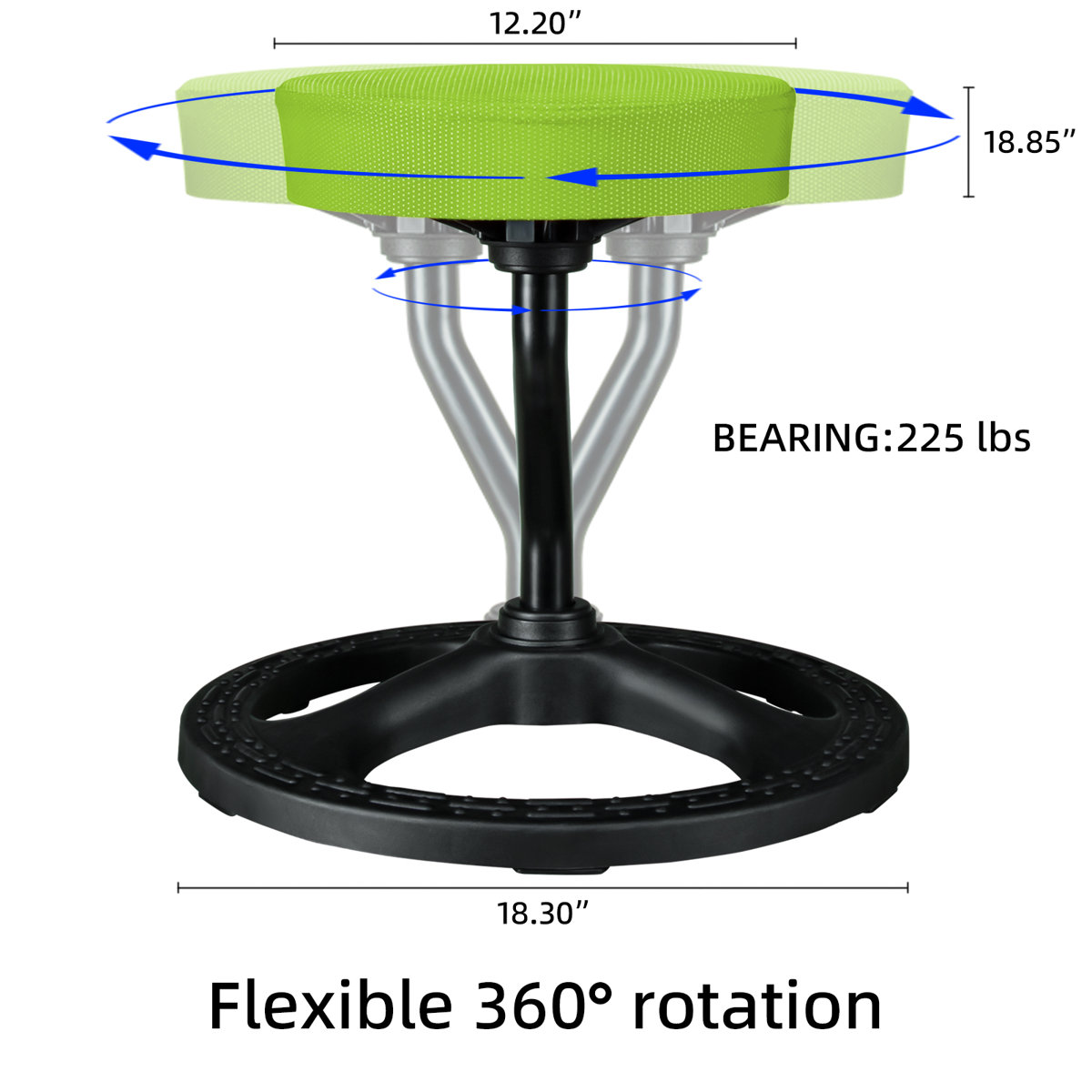 Inbox Zero Valenzuela Fitness Seat,ADHD Chair Stool for Stability,Balance,Yoga,Office, School ...